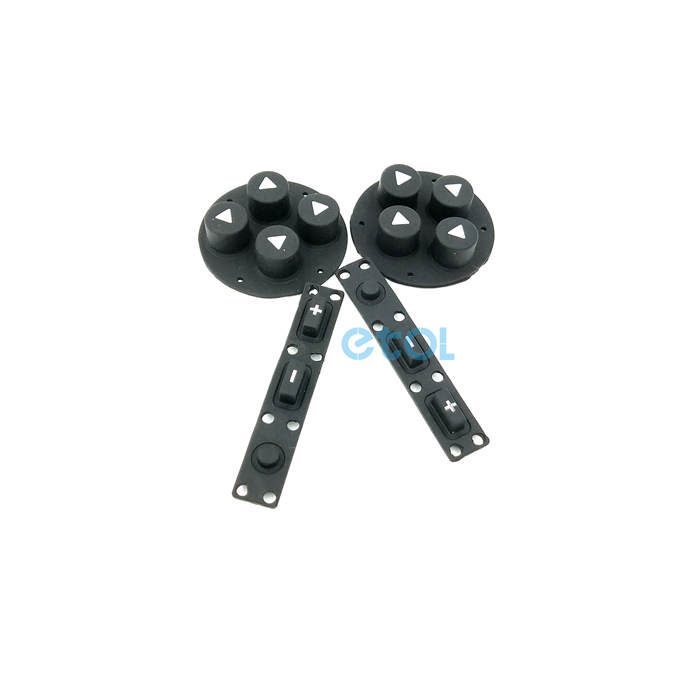 Molded rubber silicone push button switch/key button with silk printing ...