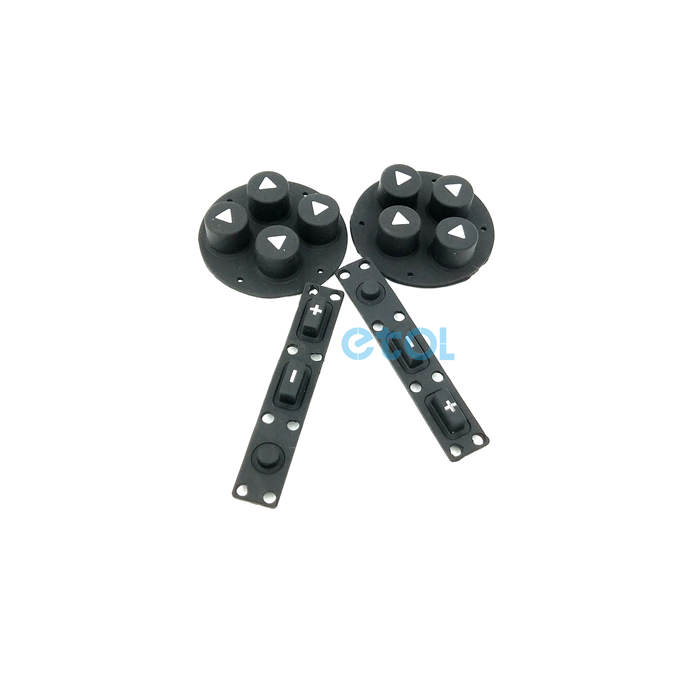 Molded rubber silicone push button switch/key button with silk printing ...