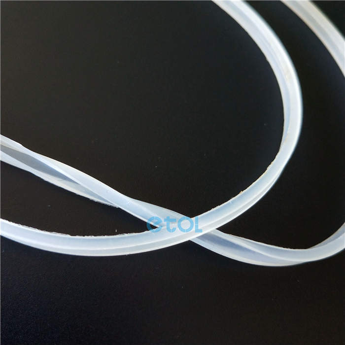 Custom food grade silicone clear gasket/white rubber seal ring - ETOL