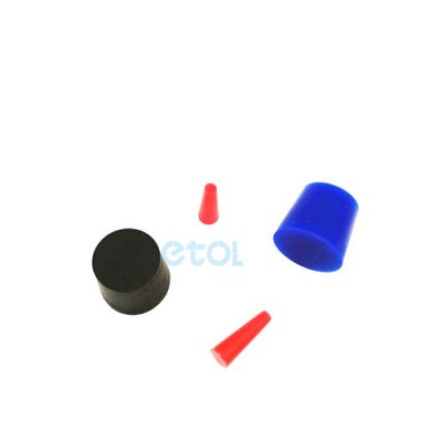 Custom molded small solid rubber plug for hole - ETOL