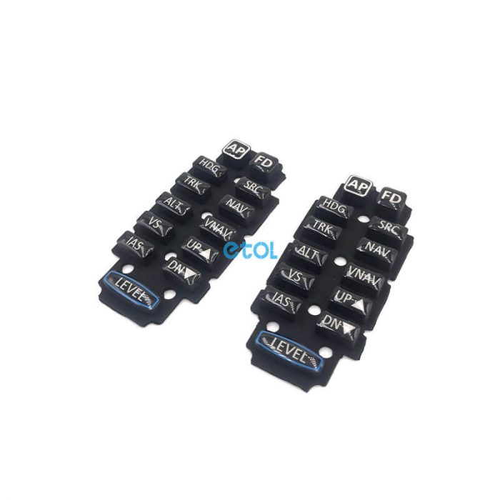 rubber push button switches red colored keypad - ETOL