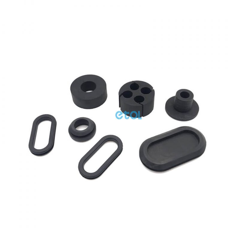 Custom flanged rubber grommet/ push through grommet - ETOL