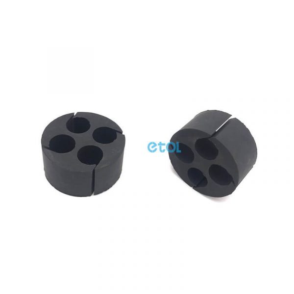 Custom flanged rubber grommet/ push through grommet - ETOL