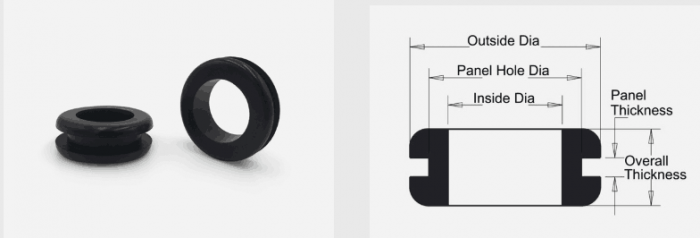 50mm rubber grommet silicone wire grommet - ETOL