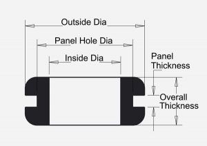 Angled rubber grommets/ Connect seals rubber grommet - ETOL